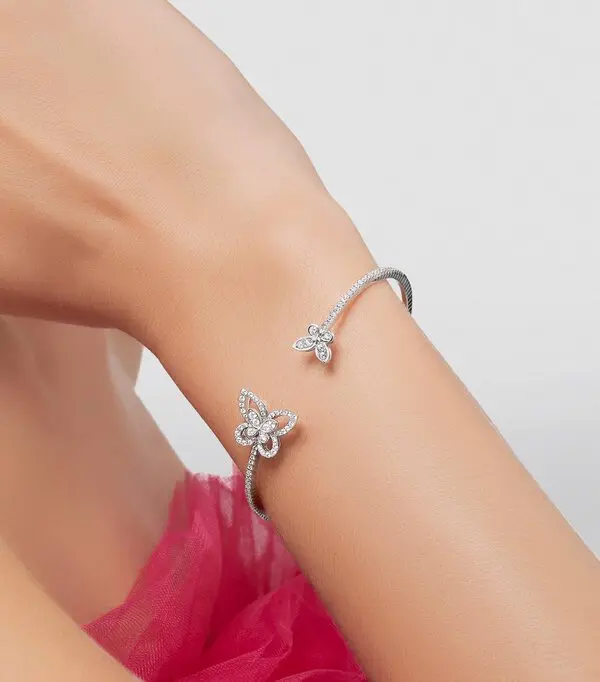 Graff Butterfly Diamond And Gold Bangle