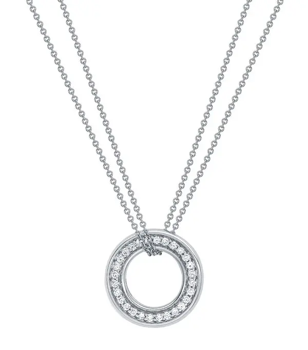 BOODLES White And Diamond Roulette Pendant - Gold
