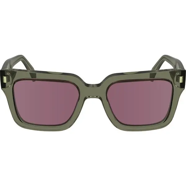 Paul Smith Kenton 52mm Rectangular Sunglasses - Khaki