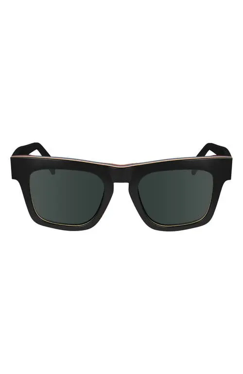 Paul Smith Kramer Rectangular Sunglasses - Black Multi-stripe