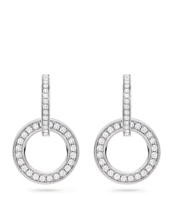 BOODLES White And Diamond Roulette Drop Earrings - Gold