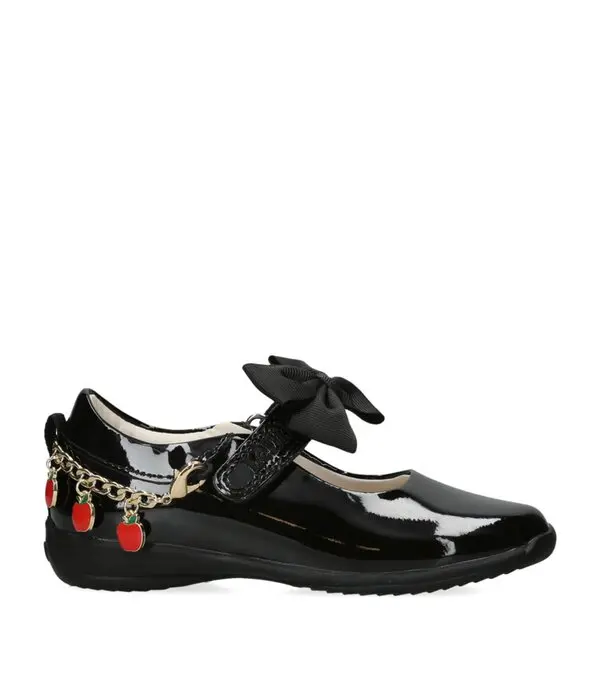 LELLI KELLY Patent Leather Dolly School Shoes With Apple Charms