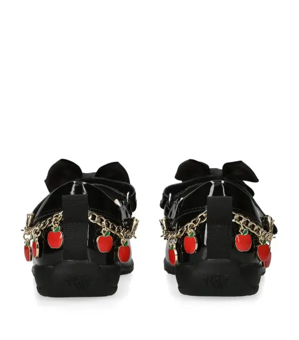 LELLI KELLY Patent Leather Dolly School Shoes With Apple Charms