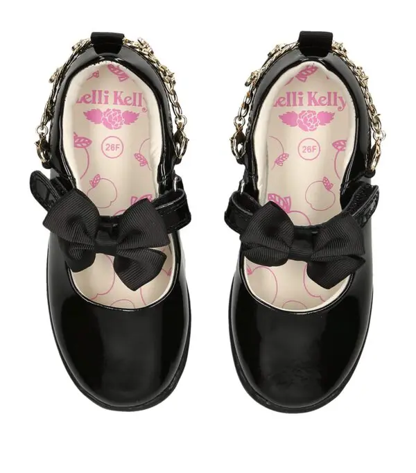 LELLI KELLY Patent Leather Dolly School Shoes With Apple Charms