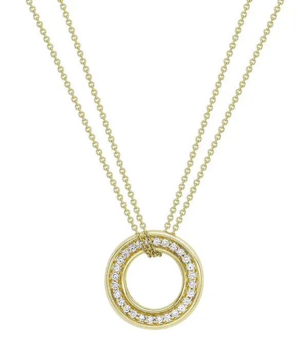 BOODLES Yellow And Diamond Roulette Pendant - Gold