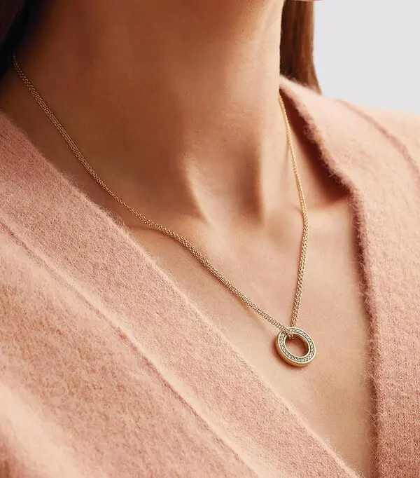 BOODLES Medium Roulette Pendant With Diamonds In Yellow