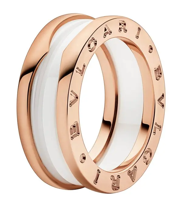 BVLGARI B.zero1 Two-band Ring - Rose Gold