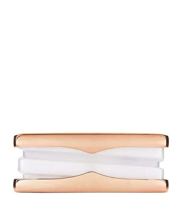 BVLGARI B.zero1 Two-band Ring - Rose Gold