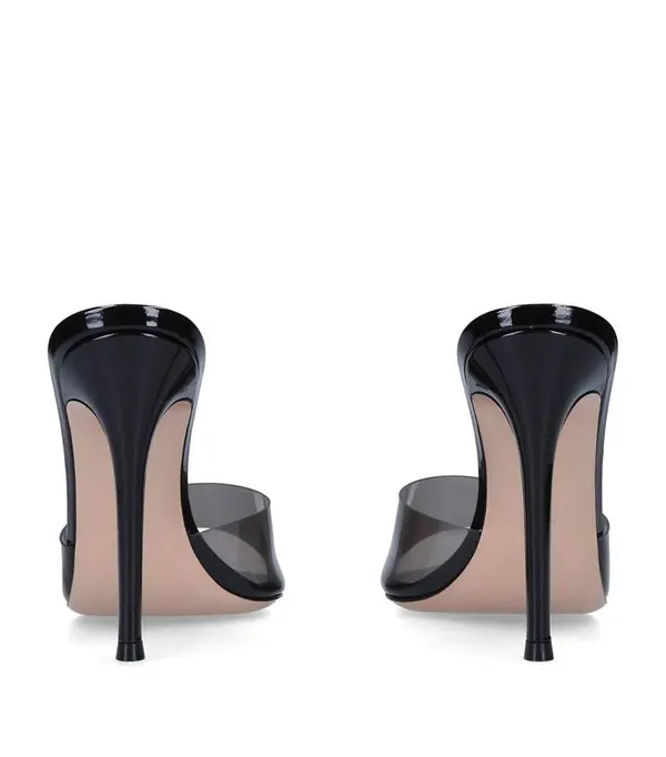 GIANVITO ROSSI Plexi Elle 105 Peep Toe Heels