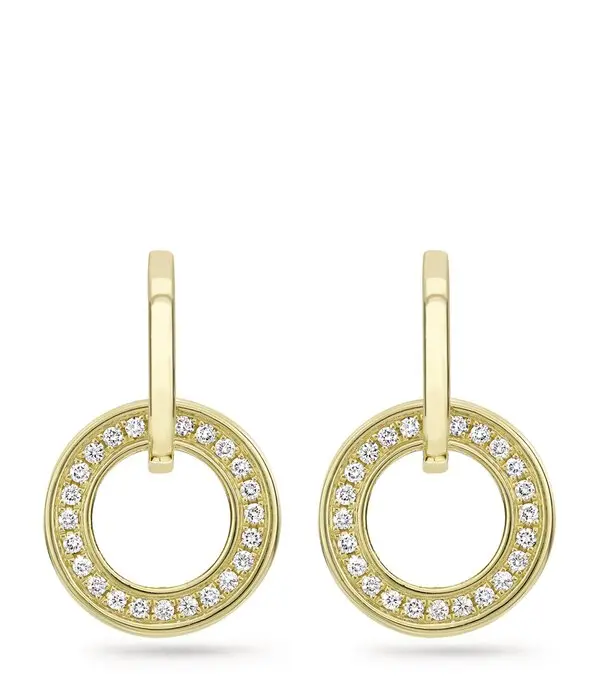 BOODLES Yellow And Diamond Classic Roulette Earrings - Gold
