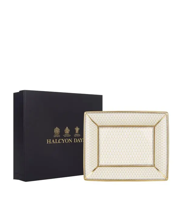 Halcyon Days Antlers Trinket Tray - Ivory
