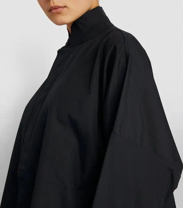 Eskandar Cotton Shirt With Double Stand-collar