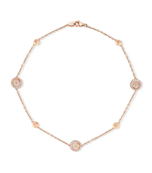 DAVID MORRIS Rose Cut Forever Chain Necklace - Clear
