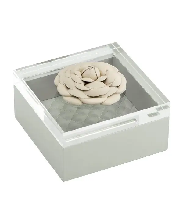 RIVIERE Large Quilted Febe Diamonds Box - Green