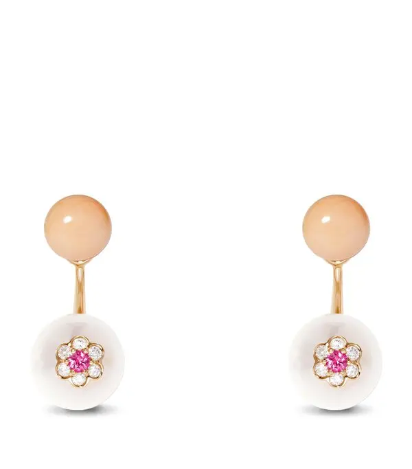 DAVID MORRIS Berry Ear Jacket - White