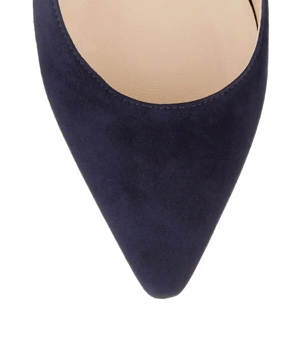 JIMMY CHOO Romy 85 Suede Pumps - Navy