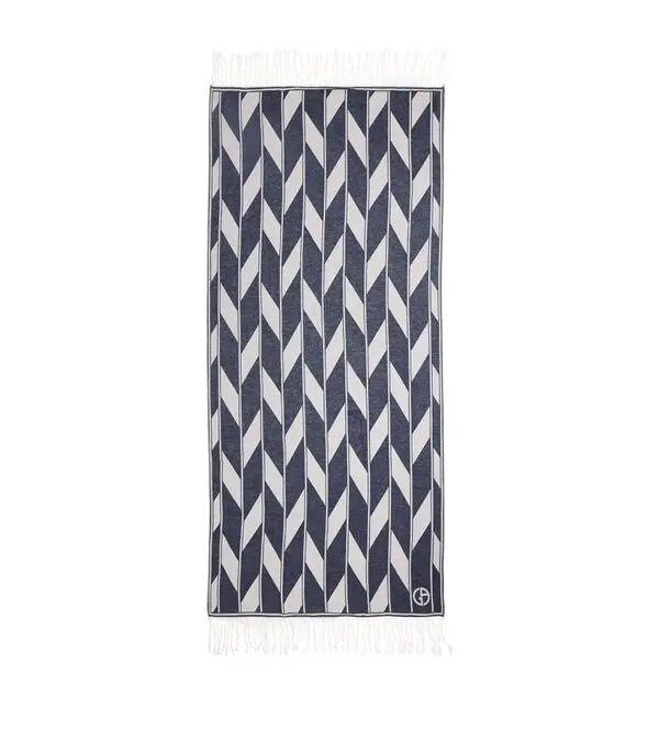 Giorgio Armani Cotton Jacquard Beach Towel - Multi