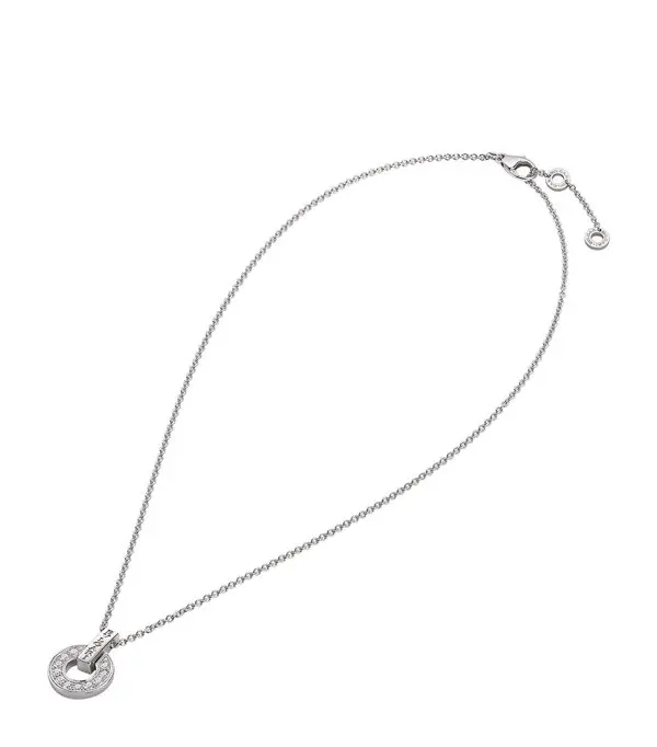 BVLGARI Gold And Diamond Necklace - White