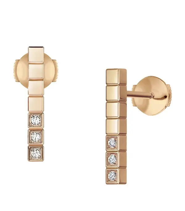 Chopard And Diamond Ice Cube Earrings