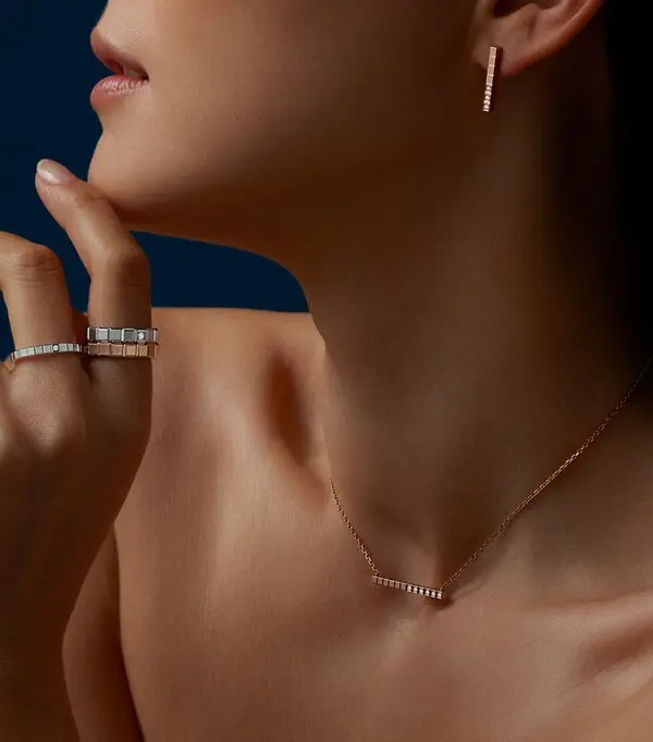Chopard And Diamond Ice Cube Earrings