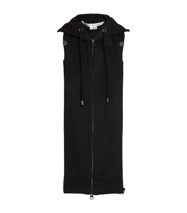 Veronica Beard Zip-up Hooded Dickey - Black