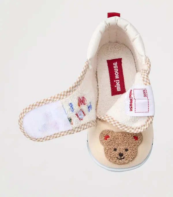 MIKI HOUSE Embroidered Bear Sneakers