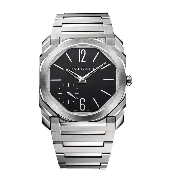 BVLGARI Stainless Steel Octo Finissimo Automatic Watch - Black