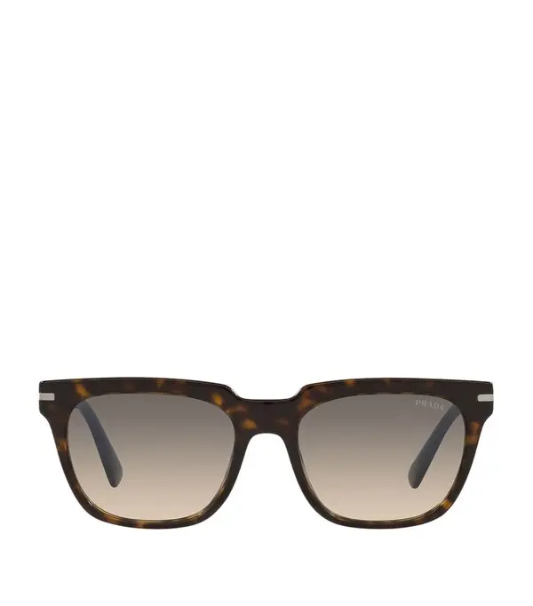 Prada Tortoiseshell Square Frame Sunglasses - Brown