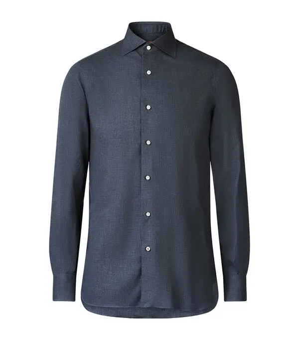 Isaia Mix Dress Shirt - Navy