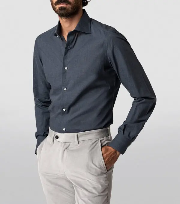 Isaia Mix Dress Shirt - Navy