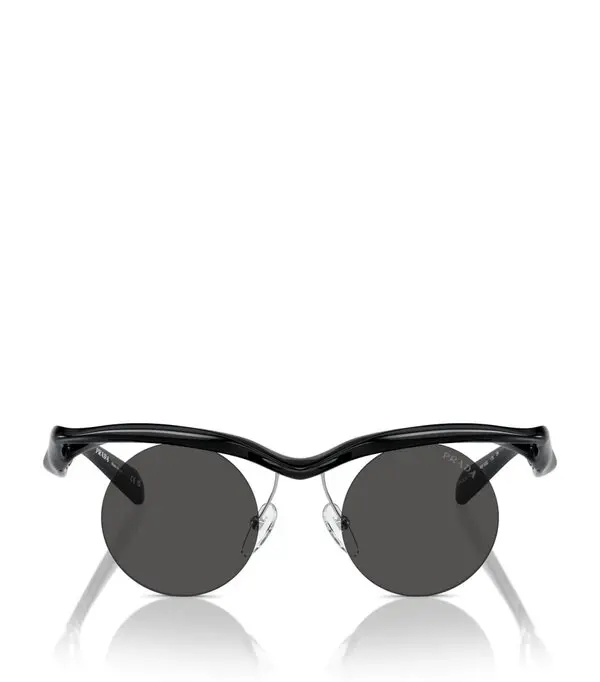 Prada Runway Round Frame Sunglasses