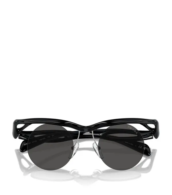 Prada Runway Round Frame Sunglasses