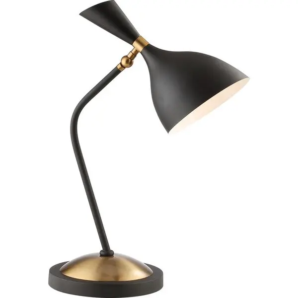 JONATHAN Y Albert Iron Retro Mid-century Led Table Lamp - Black