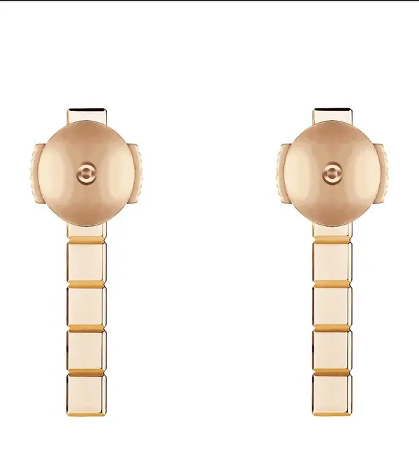 Chopard Ice Cube Stud Earrings - Rose Gold