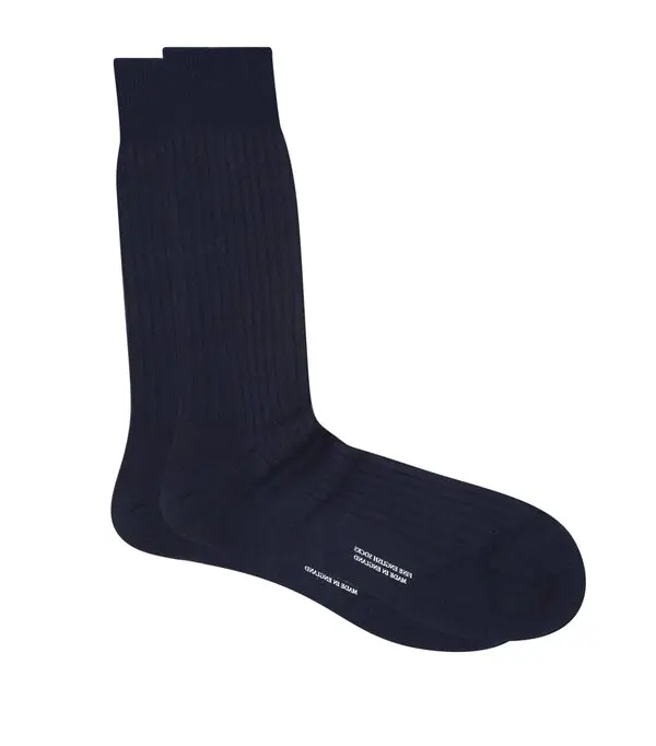 Pantherella Knightsbridge Cashmere Socks - Navy