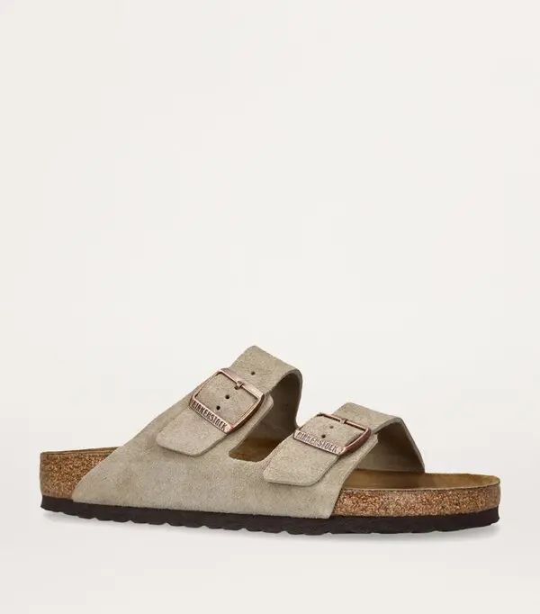 BIRKENSTOCK Arizona Suede Sandals - Brown