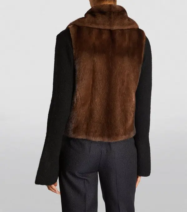 YVES SALOMON Mink Gilet