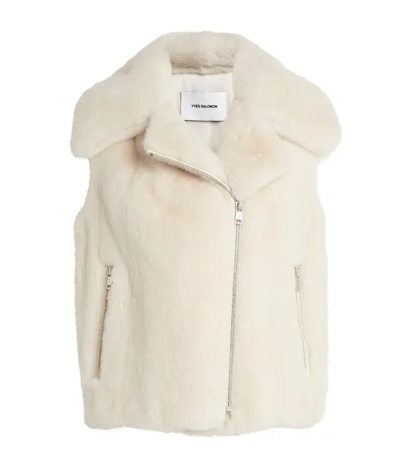 YVES SALOMON Mink Gilet