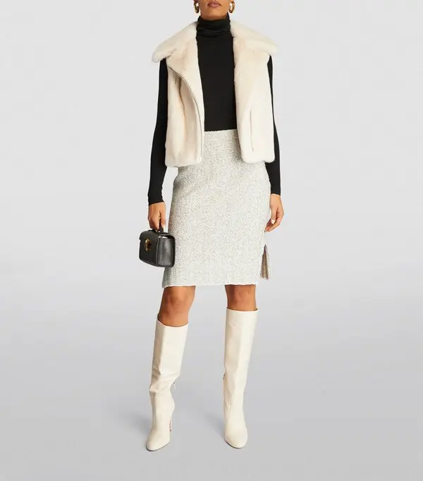 YVES SALOMON Mink Gilet