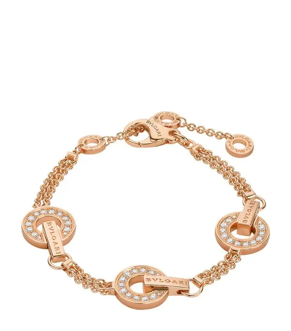 BVLGARI Openwork Bracelet - Rose Gold