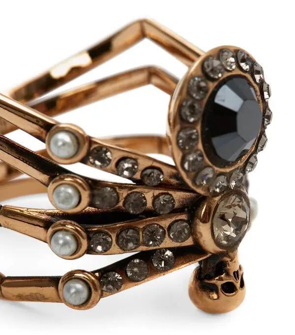 Alexander McQueen Embellished Spider Ring