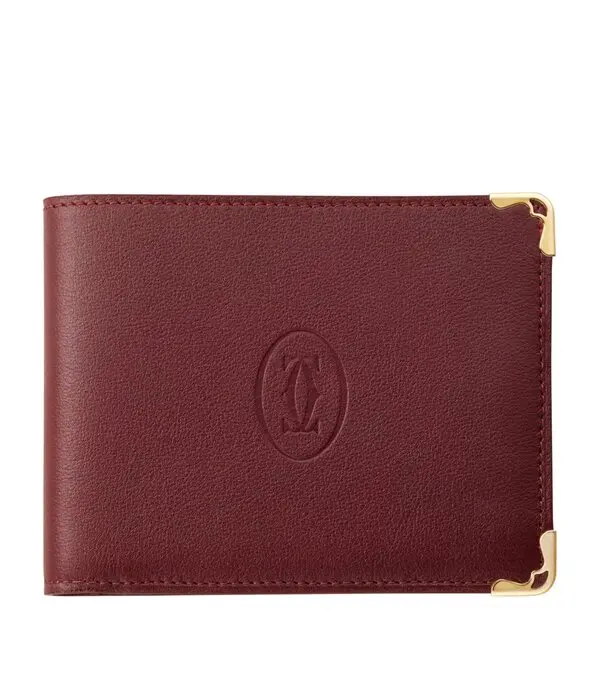 Cartier Leather Must De Bifold Wallet - Red