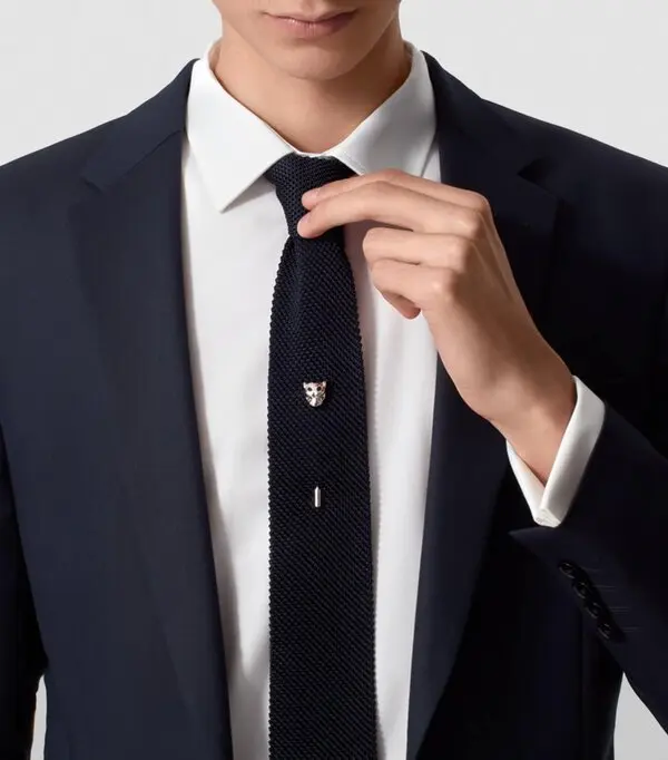 Cartier Sterling Panthère De Tie Pin