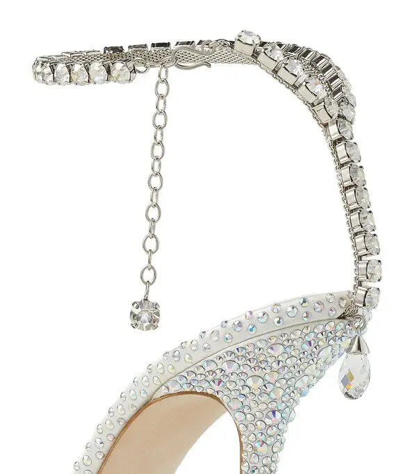 JIMMY CHOO Saeda 100 Crystal Embellished Pumps
