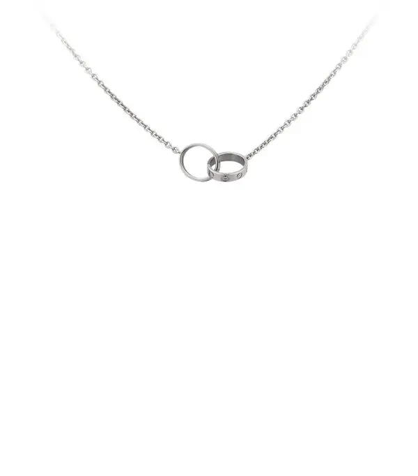 Cartier White Gold Love Necklace - Silver