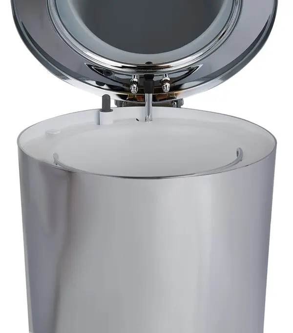 ZODIAC Cylinder Chrome Pedal Bin