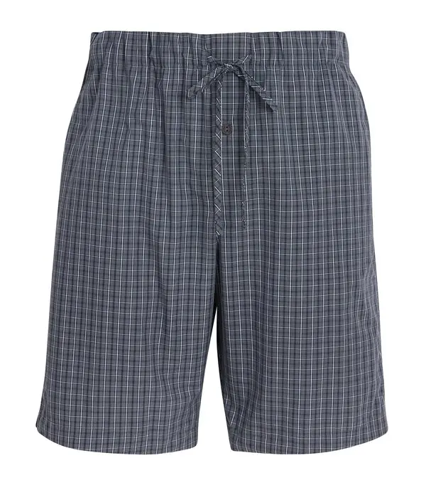 Hanro Cotton Night & Day Shorts - Navy