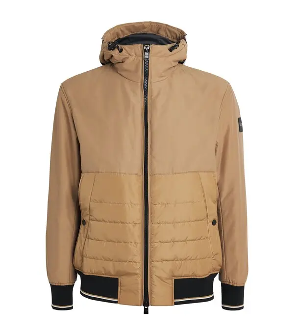 BOSS Water-resistant Quilted-panel Jacket