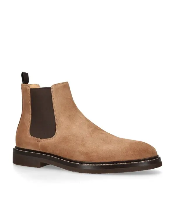 Brunello Cucinelli Suede Chelsea Boots