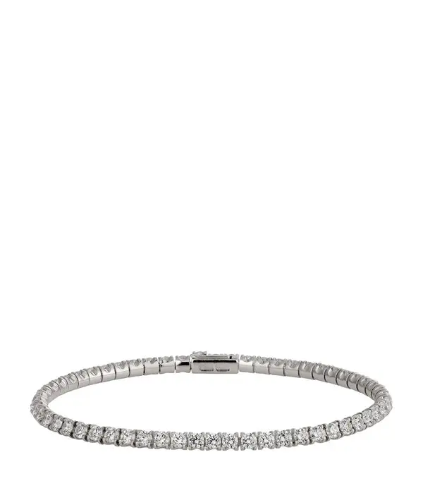 Cartier White Gold And Diamond Essential Lines Bracelet - Silver